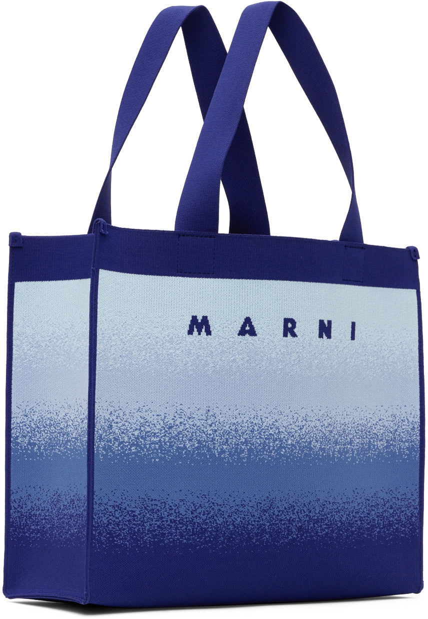 □MARNI□ Flat Jacquard Knit Tote Bag Multicolor SHMQ0075A0P